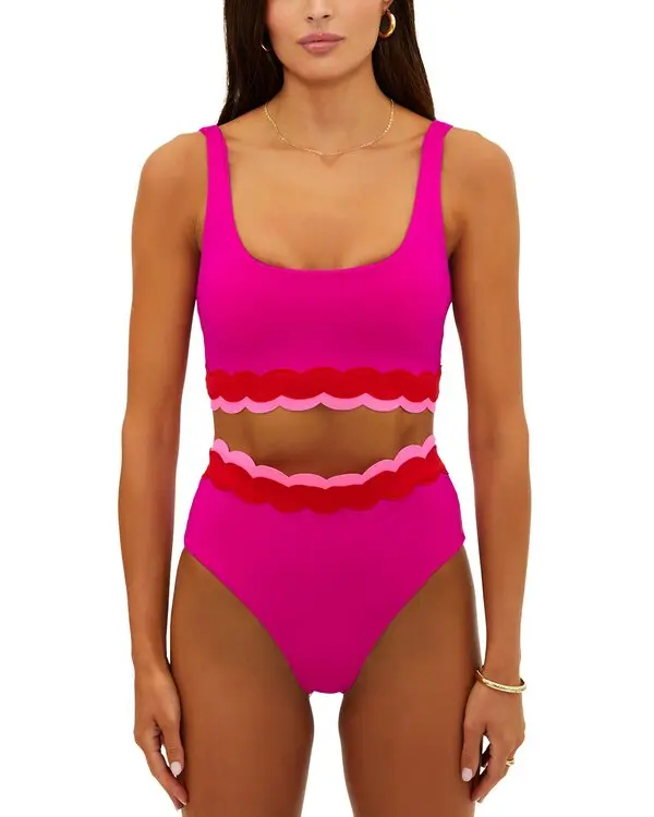 Beach Riot Marin Bikini Top Colorblock
