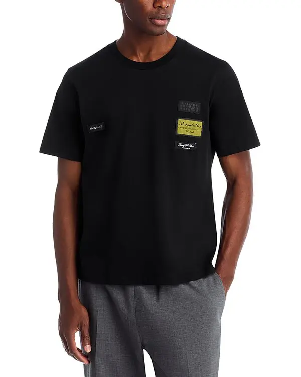 MAISON MARGIELA Short Sleeve Logo Patch Tee