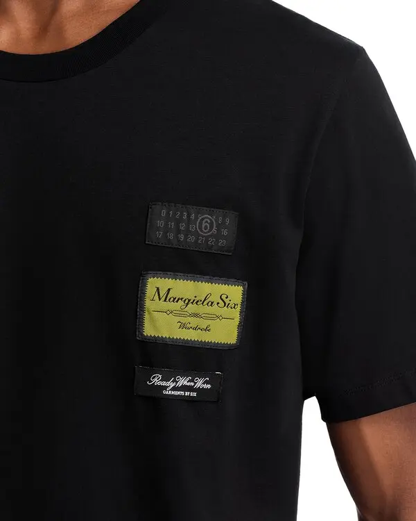 MAISON MARGIELA Short Sleeve Logo Patch Tee