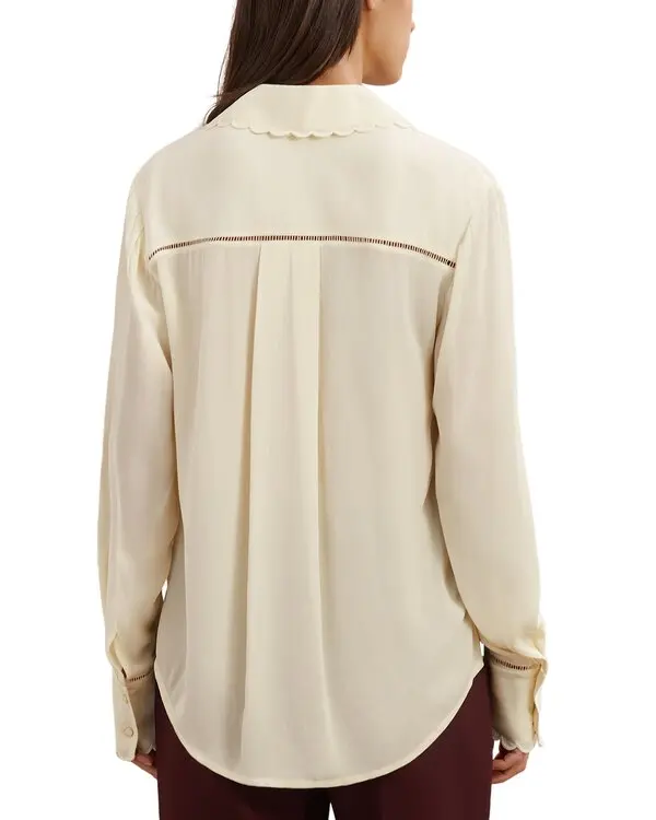 REISS Clara Tipped Cuff Shirt