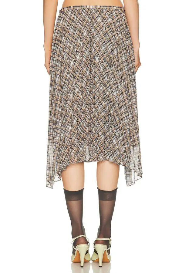 Acne Studios Ibo Pleated Skirt - Grey