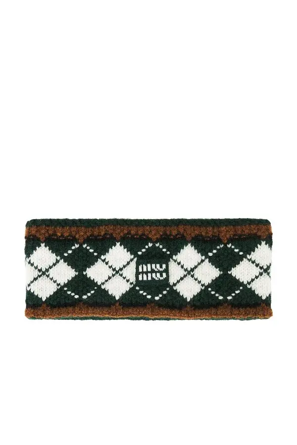Miu Miu Jacquard Cashwool - Cognac & Biliardo