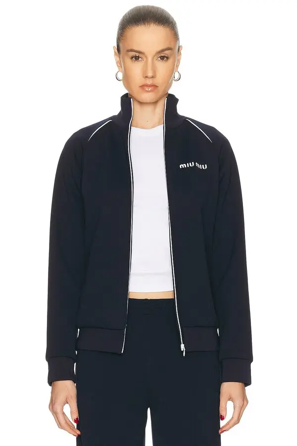 Miu Miu High Neck Track Jacket