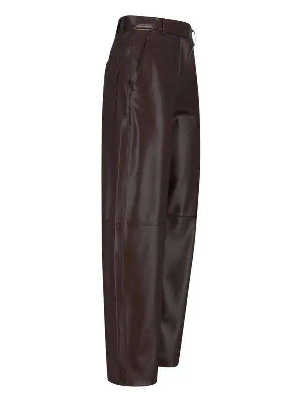 Max Mara Eco-leather Straight Leg Trousers