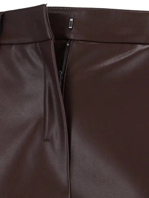 Max Mara Eco-leather Straight Leg Trousers