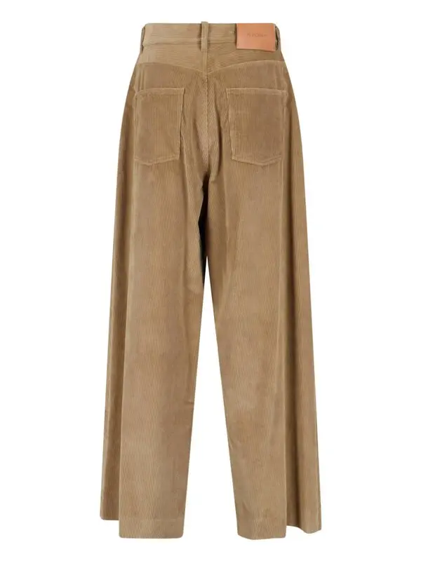 JW Anderson Wide Leg Corduroy Pants - Brown