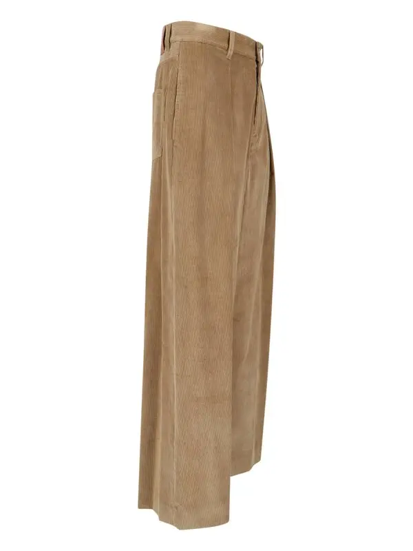 JW Anderson Wide Leg Corduroy Pants - Brown