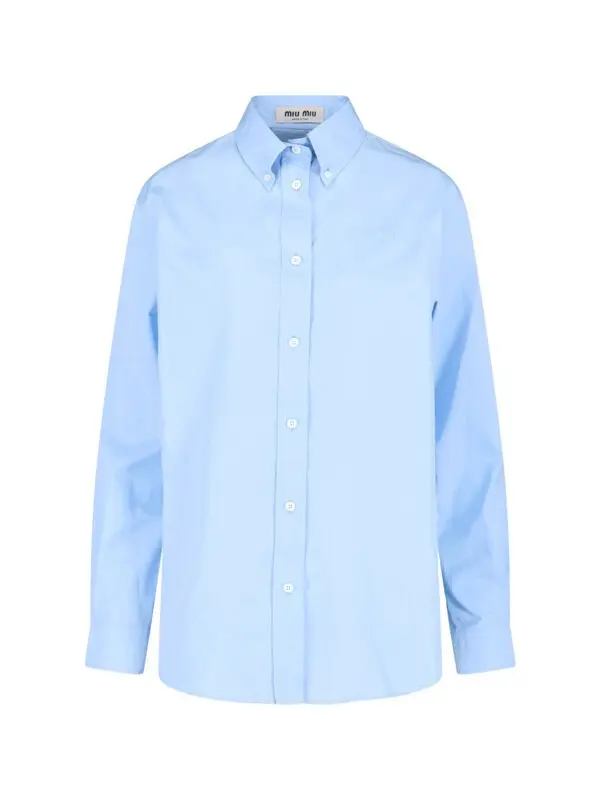 Thom Browne Poplin Shirt - Light Blue