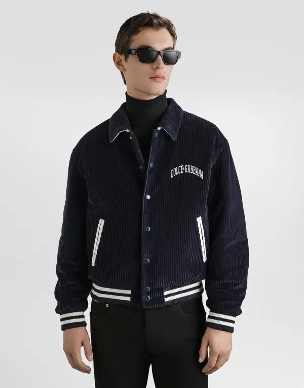 Dolce & Gabbana Corduroy Bomber Jacket