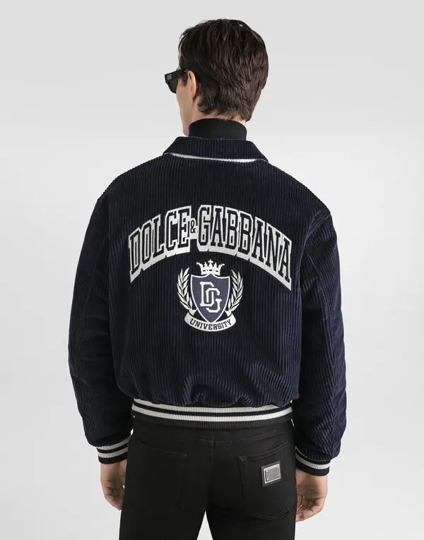 Dolce & Gabbana Corduroy Bomber Jacket