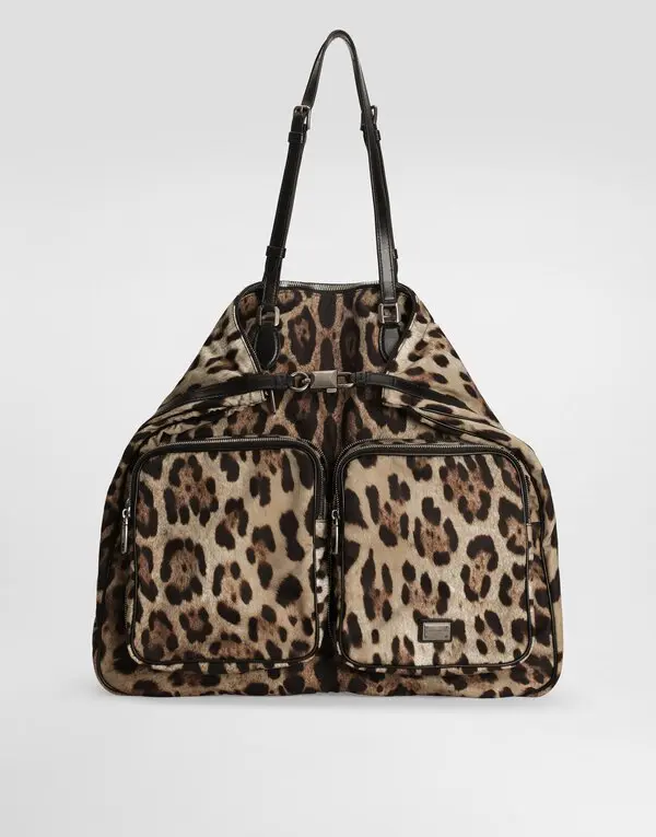 Dolce & Gabbana Leopard Nylon Bag