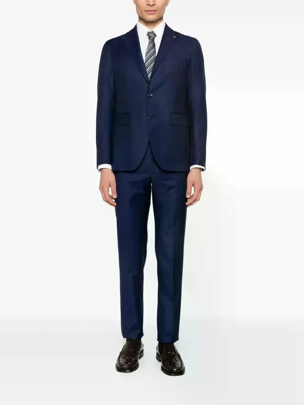 Tagliatore Flap-pocket Suit - Blue