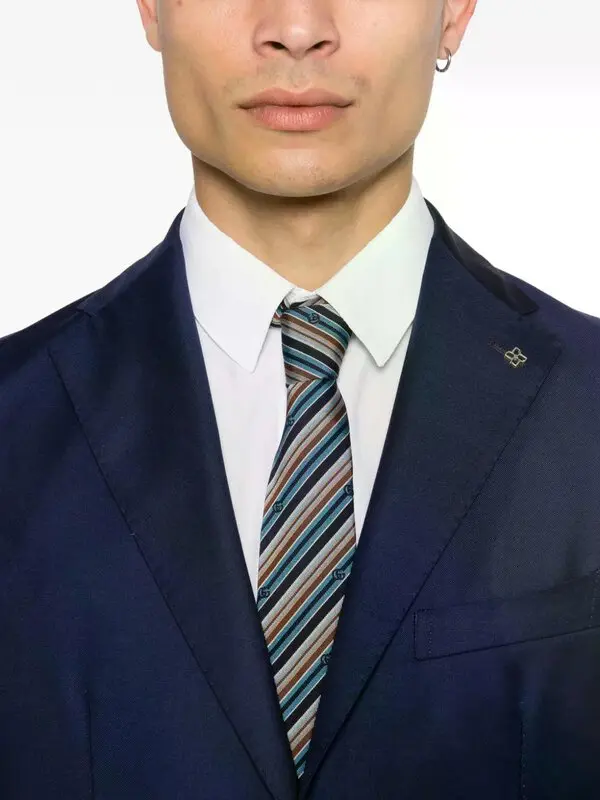 Tagliatore Flap-pocket Suit - Blue