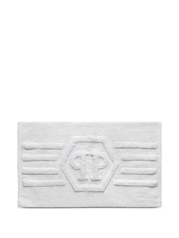 Philipp Plein Hexagon Bath Mat - White