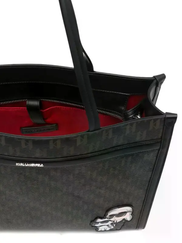 Karl Lagerfeld Logo-appliqué Tote Bag - Brown