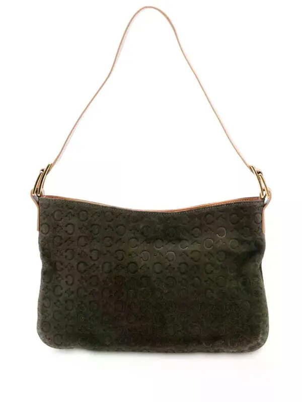 Celine 2000 Macadam Suede Shoulder Bag