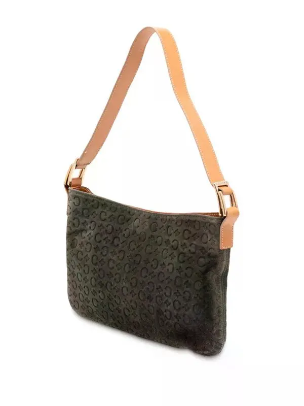 Celine 2000 Macadam Suede Shoulder Bag