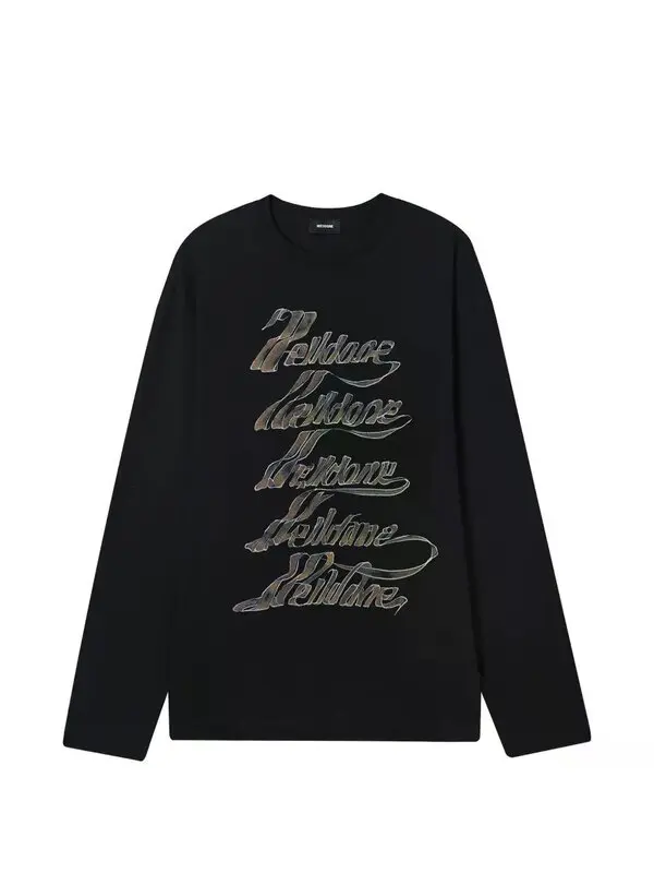 We11Done Printed Long-sleeve T-shirt