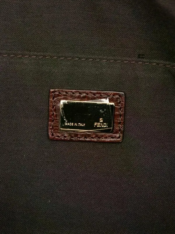 Fendi 2000-2010 Zucchino Canvas Tote Bag - Brown