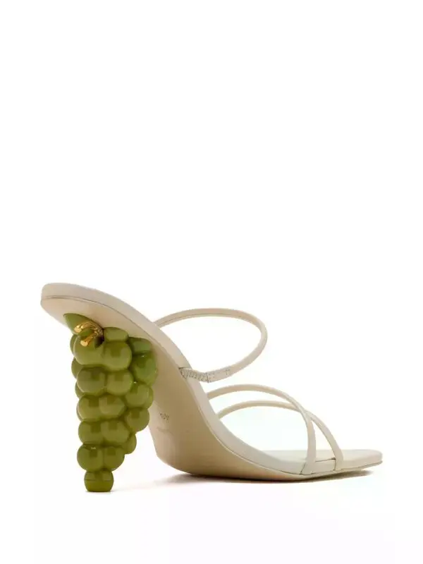 Cult Gaia Grape Heel Strap Sandals - Neutrals