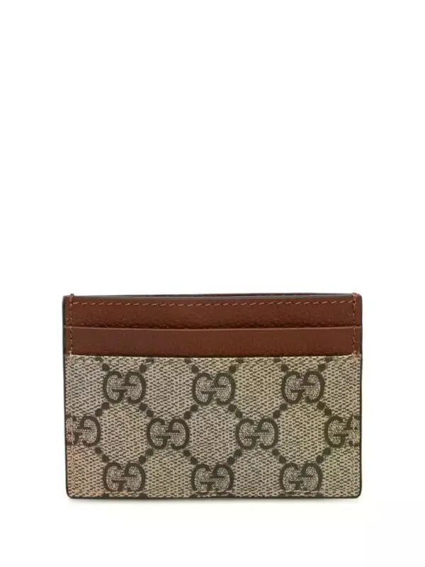 Gucci 2000-2015 Gg Supreme Card Holder - Brown