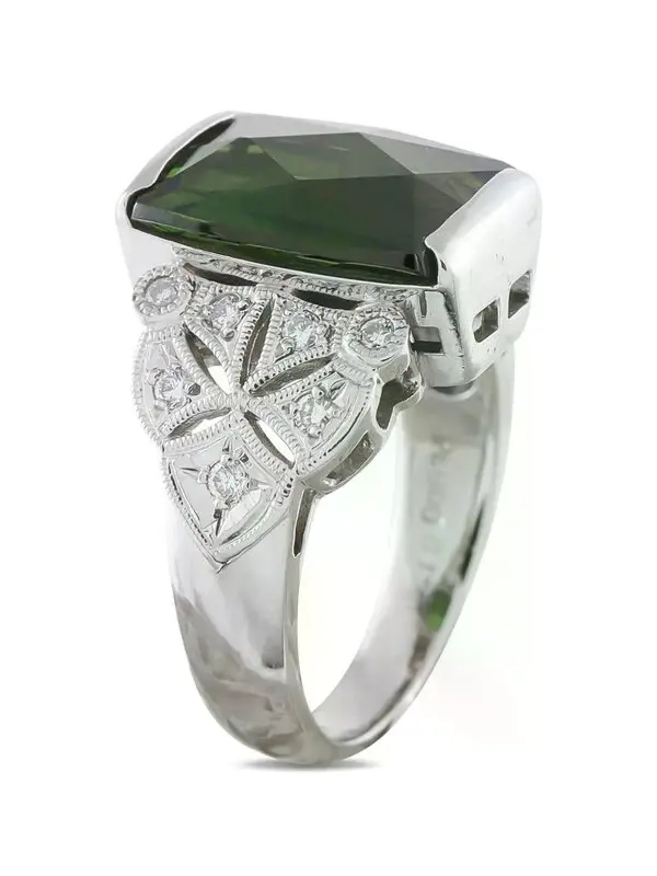 LB EXCLUSIVE Diamond And Tourmaline Ring