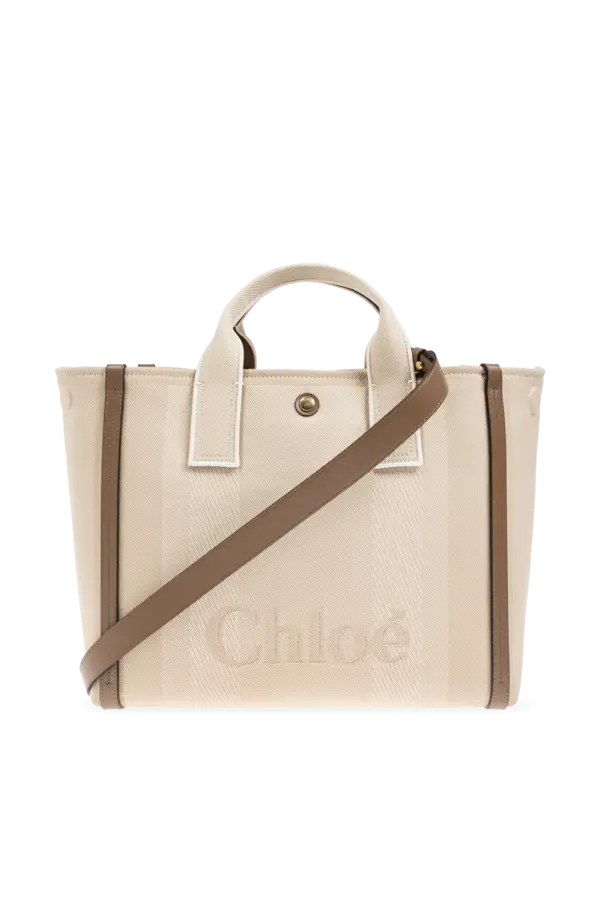 Chloé Carry Medium Shopper Bag - Beige
