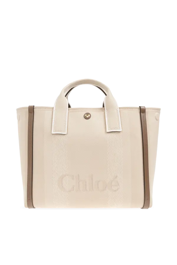 Chloé Carry Medium Shopper Bag - Beige