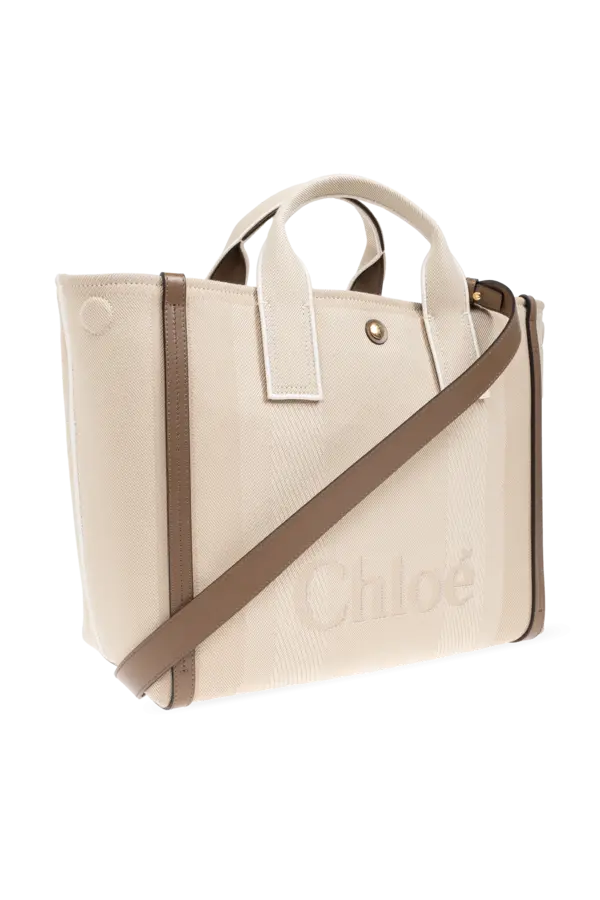 Chloé Carry Medium Shopper Bag - Beige