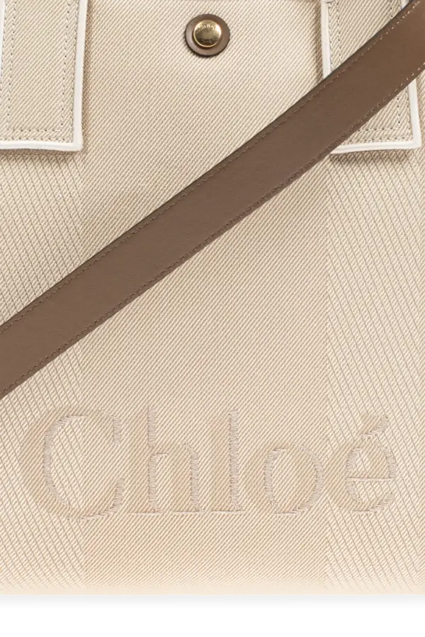 Chloé Carry Medium Shopper Bag - Beige