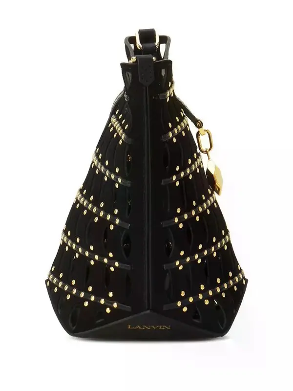 LANVIN Cut-out Studded Bucket Bag