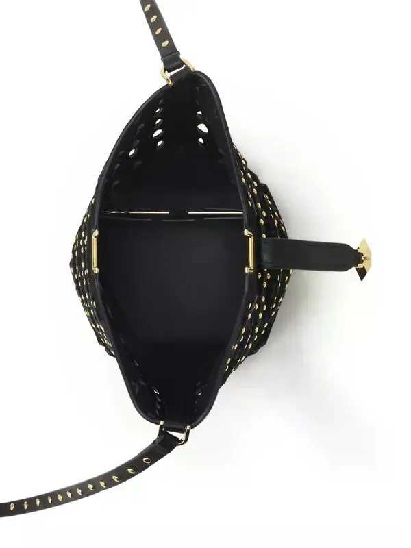 LANVIN Cut-out Studded Bucket Bag