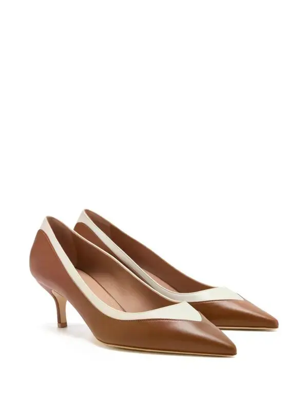 MALONE SOULIERS Emmanuelle Pointed Toe Pumps - Brown