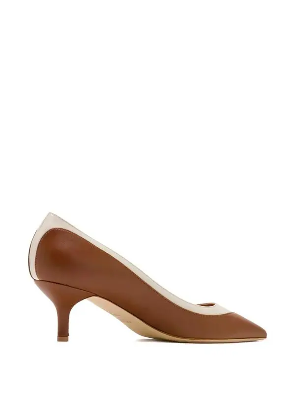 MALONE SOULIERS Emmanuelle Pointed Toe Pumps - Brown