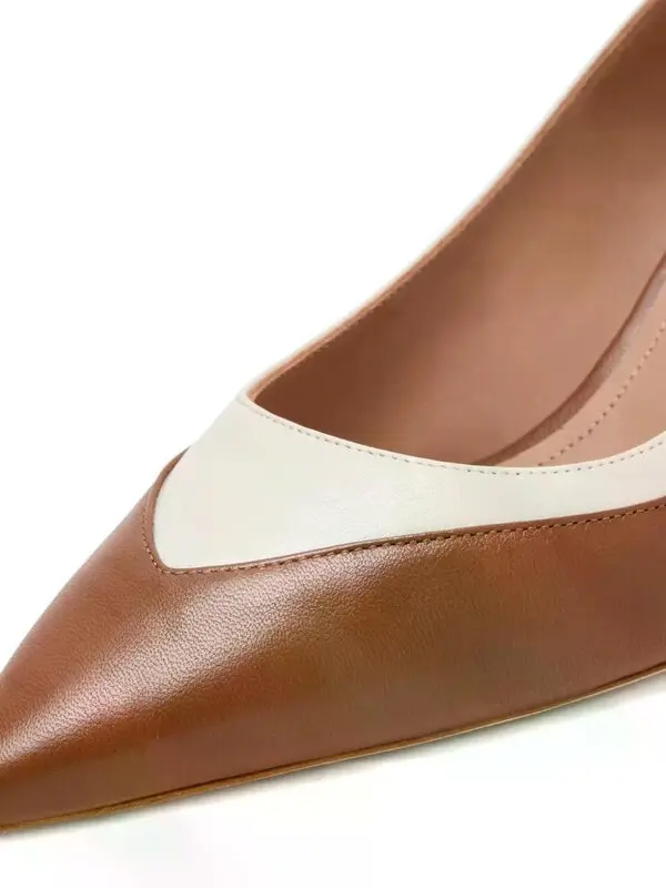 MALONE SOULIERS Emmanuelle Pointed Toe Pumps - Brown