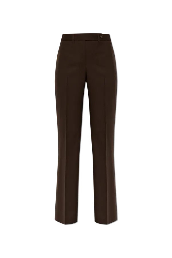 Paul Smith Wool Pleated Trousers - Brown