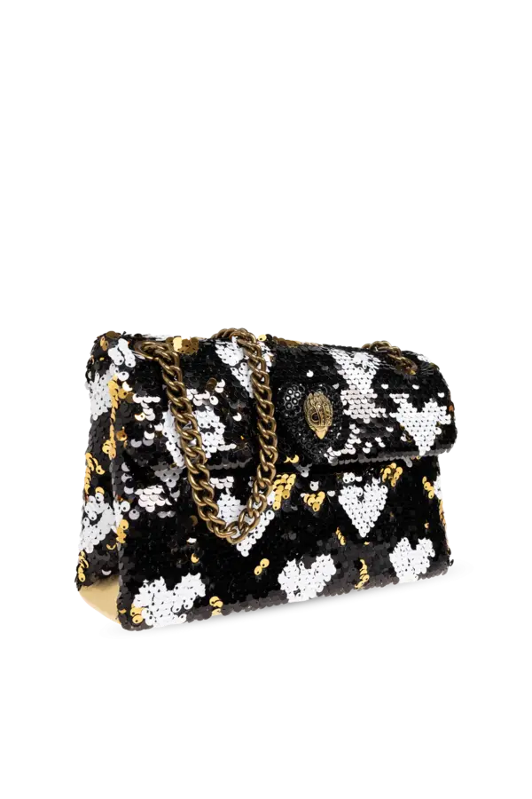 Kurt Geiger Sequin Kensington Shoulder Bag - Black