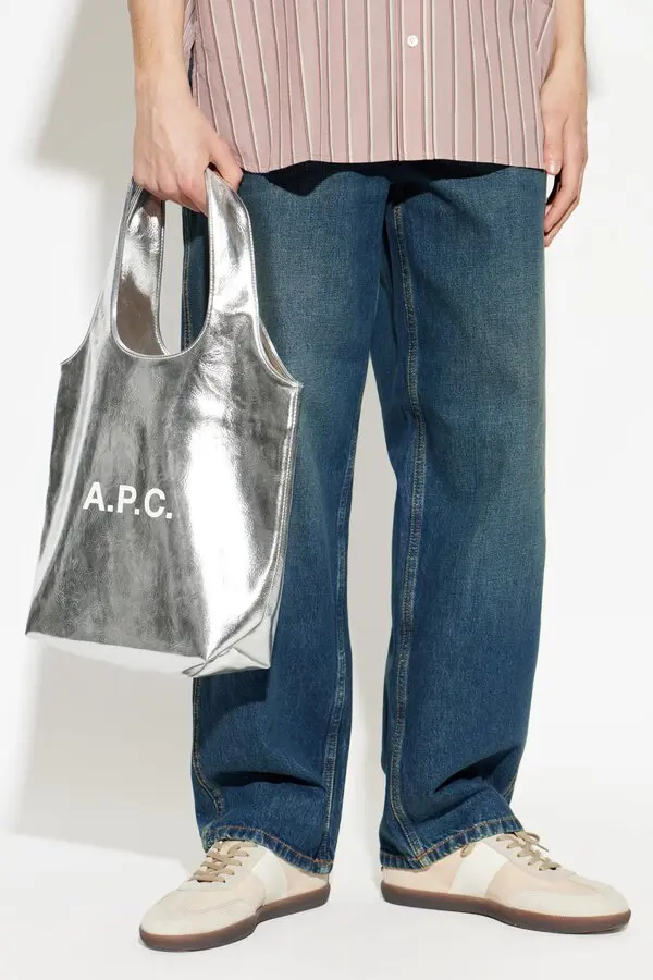 A.p.c. Ninon Small Tote Bag - Silver