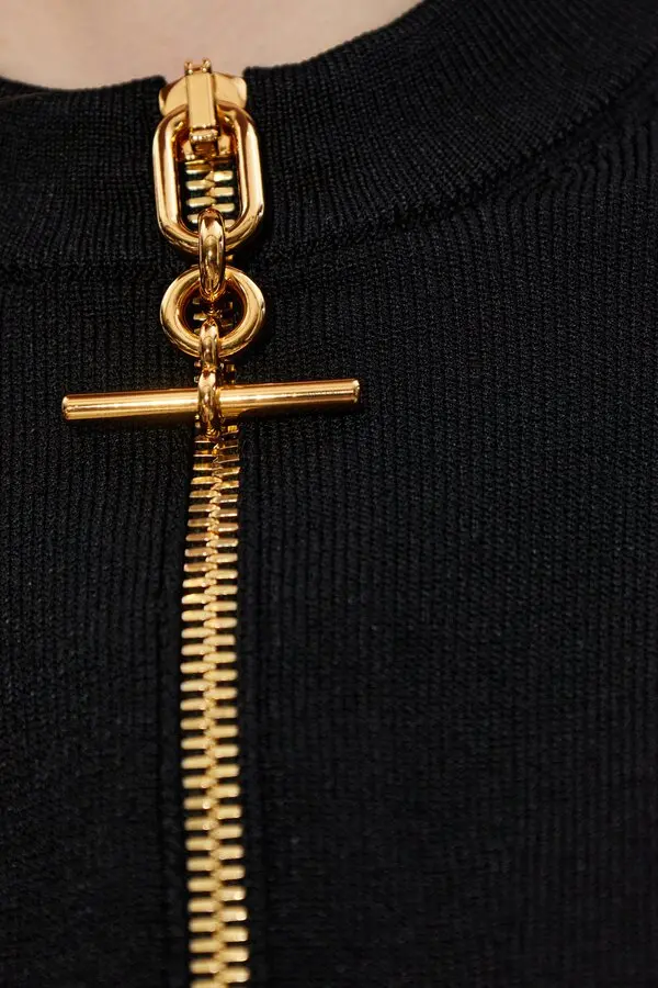 Balmain Waist-cinch Knit Cardigan