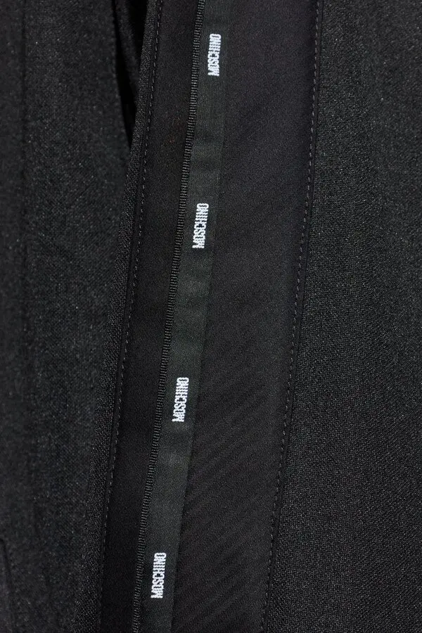 Moschino Stand-up Collar Zip-up Sweatshirt - Black