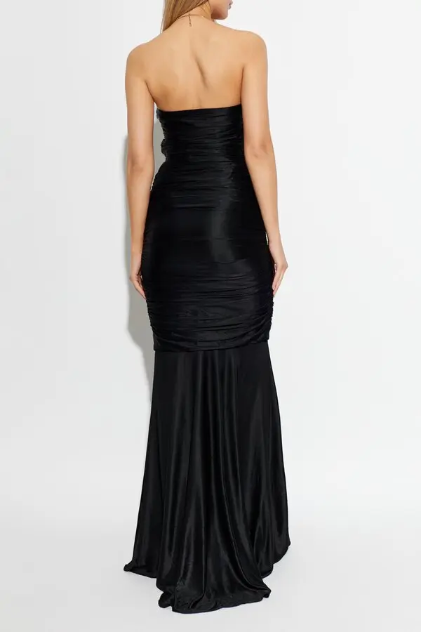 Balmain Draped Gown - Black
