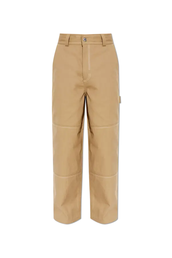 AMI Paris Wide-leg Jeans - Brown