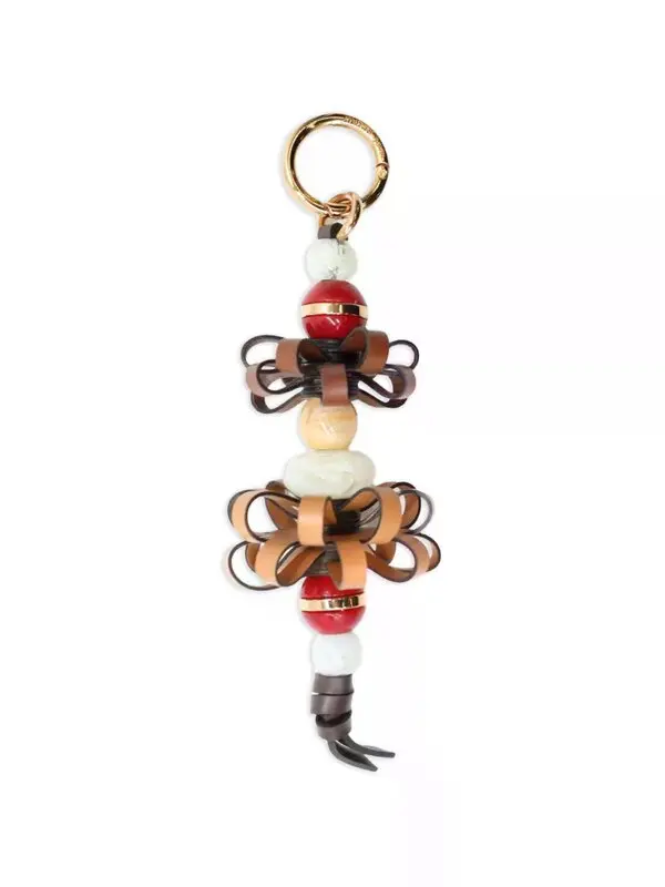 Etro Beaded Ribbon Charm - Brown