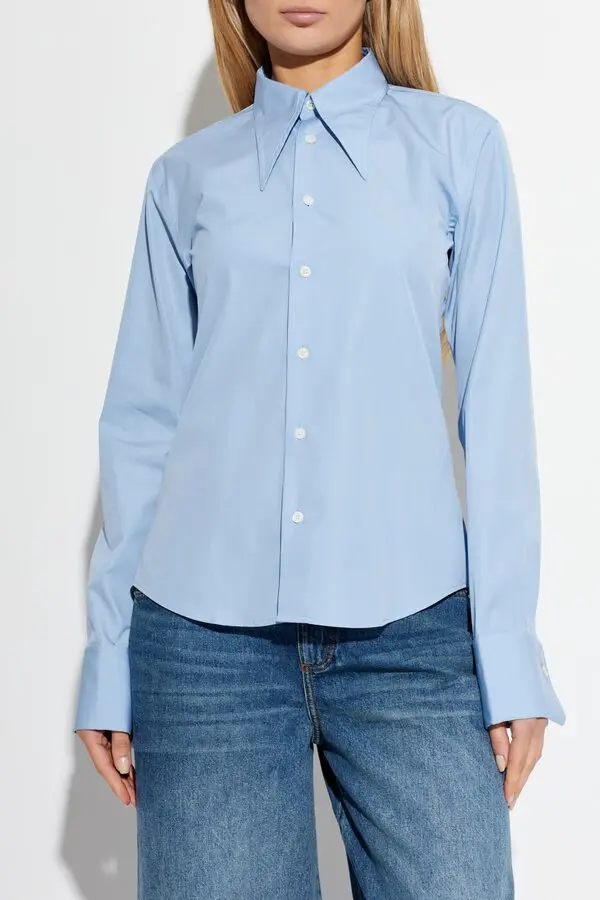 AMI Paris Cotton Shirt - Blue