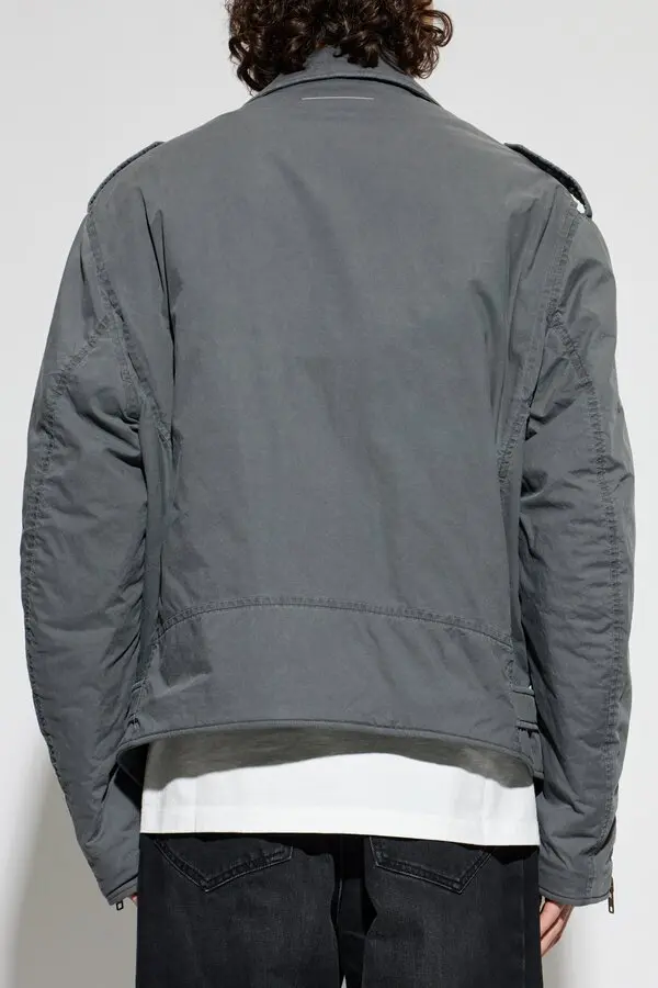 MAISON MARGIELA Insulated Biker Jacket With Epaulets