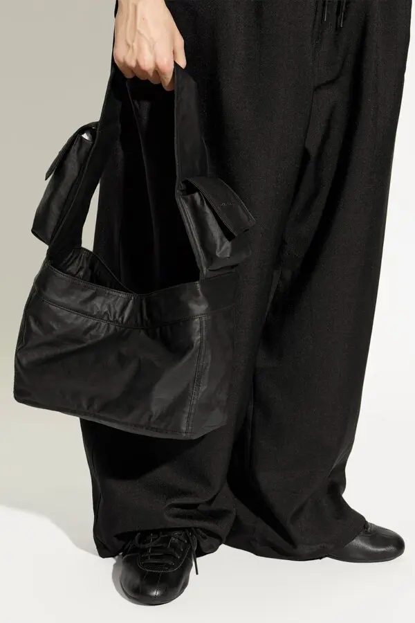 Y3 Newspaper Small' Shoulder Bag - Black