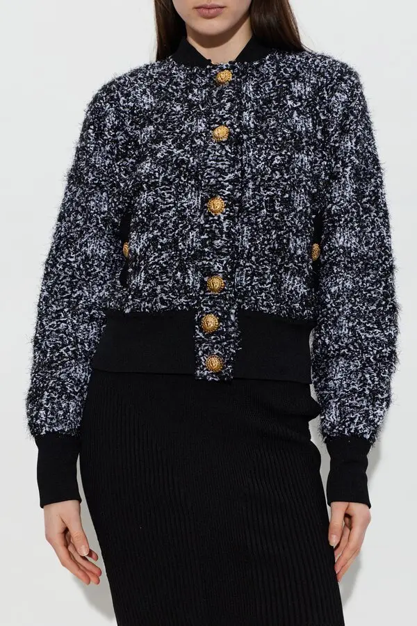 Balmain Tweed Bomber Jacket