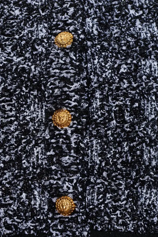Balmain Tweed Bomber Jacket