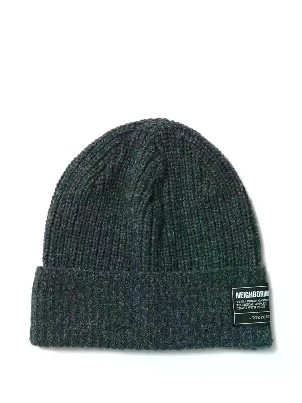 NEIGHBORHOOD Ribbed Beanie Hat - Grey