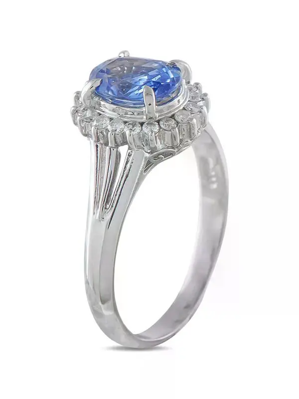 LB EXCLUSIVE Diamond And Sapphire Ring - Silver